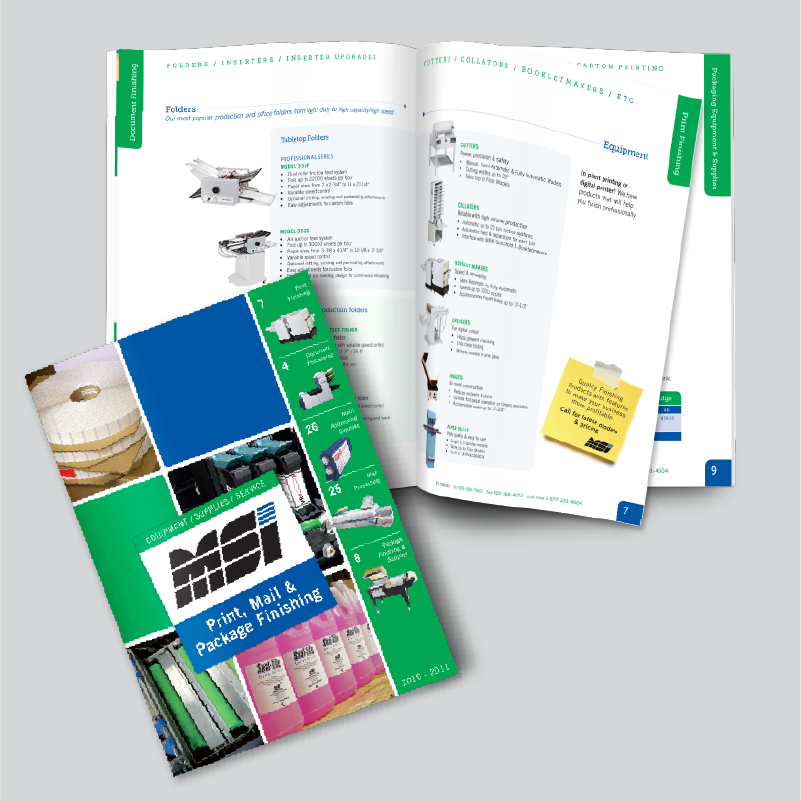 Mailing Systems Equipment Catalogue Design - HT Designs Mississauga